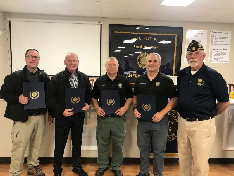 Georgia Post 143 Presents Awards | The American Legion Centennial ...