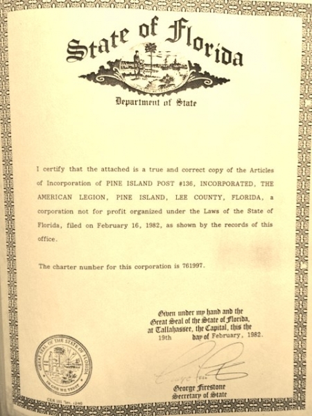 Post 136 St. James City, Florida | The American Legion Centennial ...