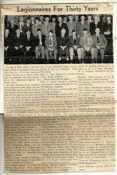Post 15~ Original members 30 years later | The American Legion ...