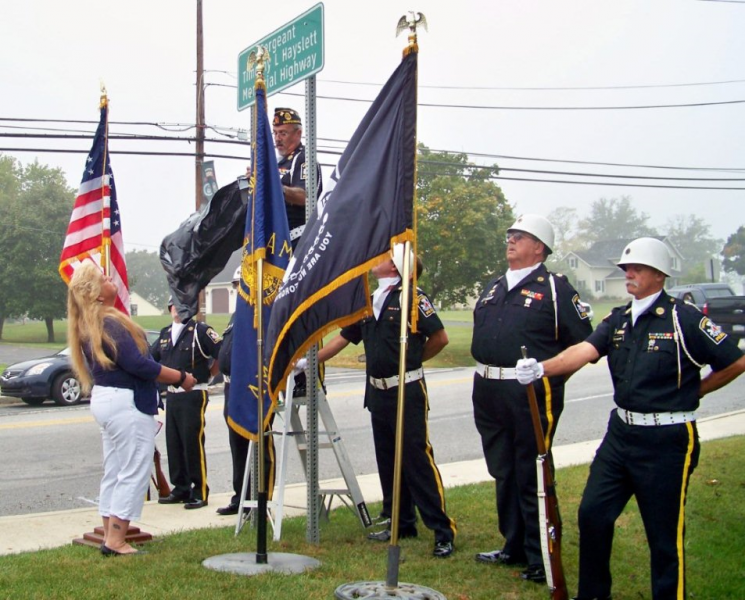 Unveiling of Sign | The American Legion Centennial Celebration