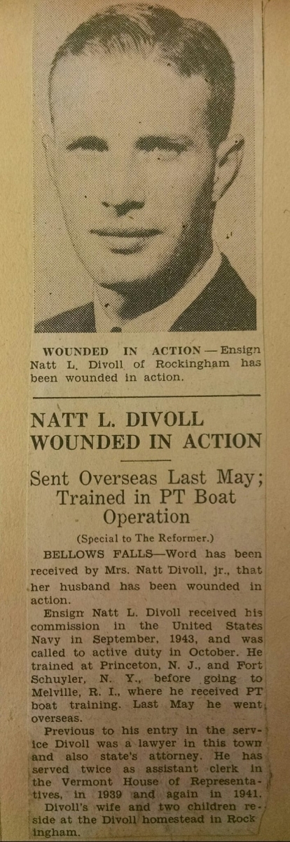 Nat Divoll wounded | The American Legion Centennial Celebration