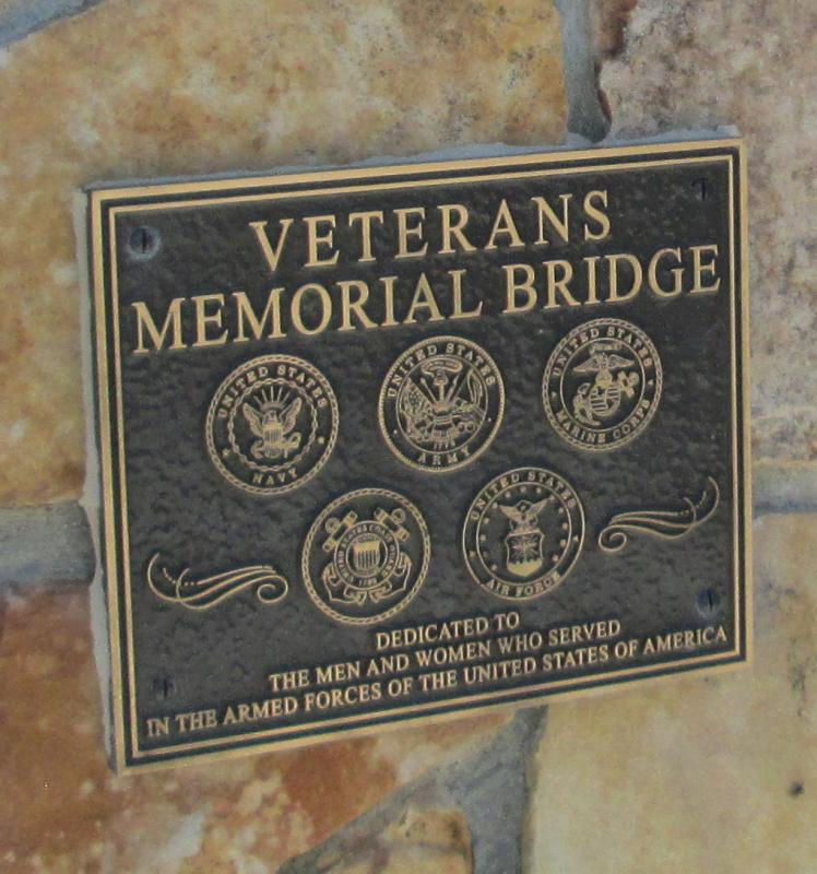 Veterans Memorial Bridge Dedication Plaque 2009 | The American Legion ...