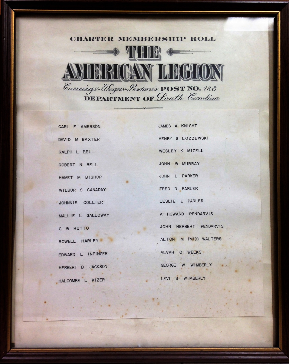 Charter Membership Roll | The American Legion Centennial Celebration